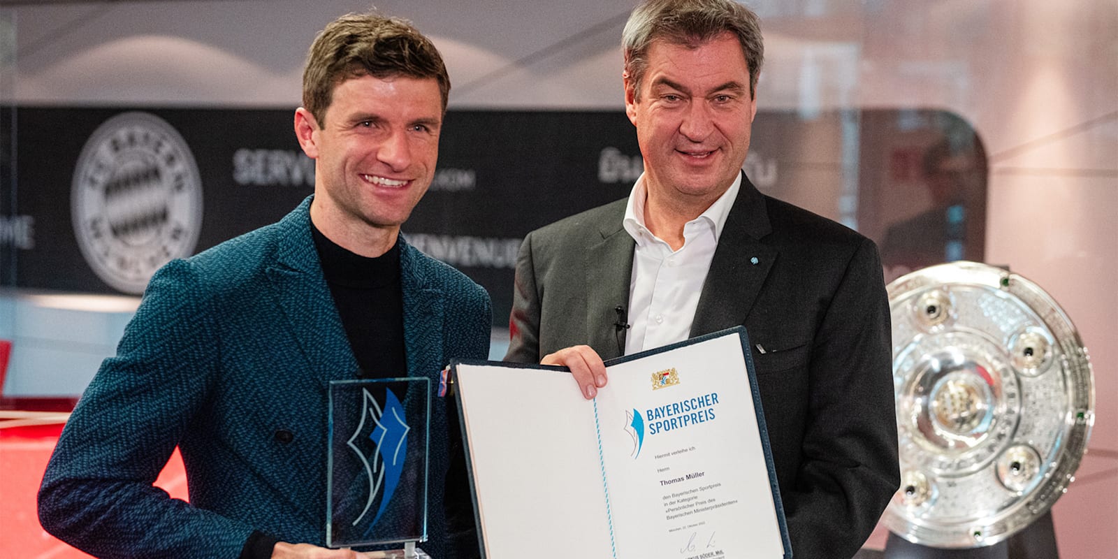 Thomas Müller receives Bavarian Sports Award