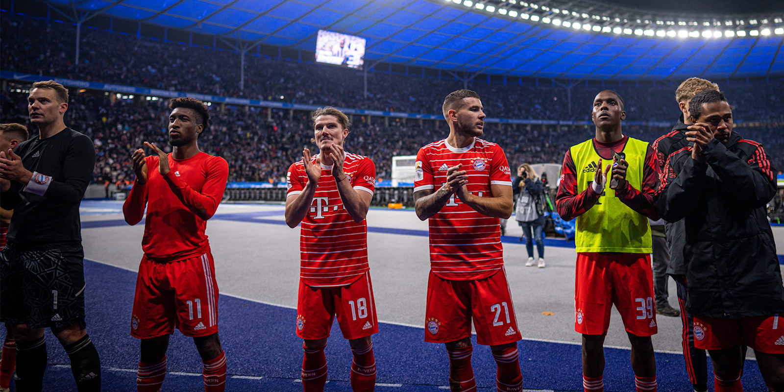 FC Bayern top the table again after 3-2 win at Hertha BSC