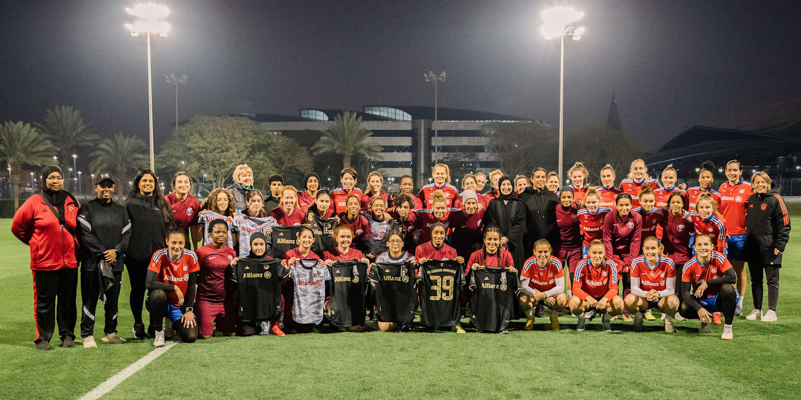 FCB Women visit school and train with girls in Doha
