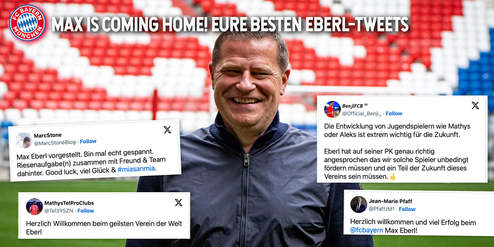 Max is coming home! Eure besten Eberl-Tweets