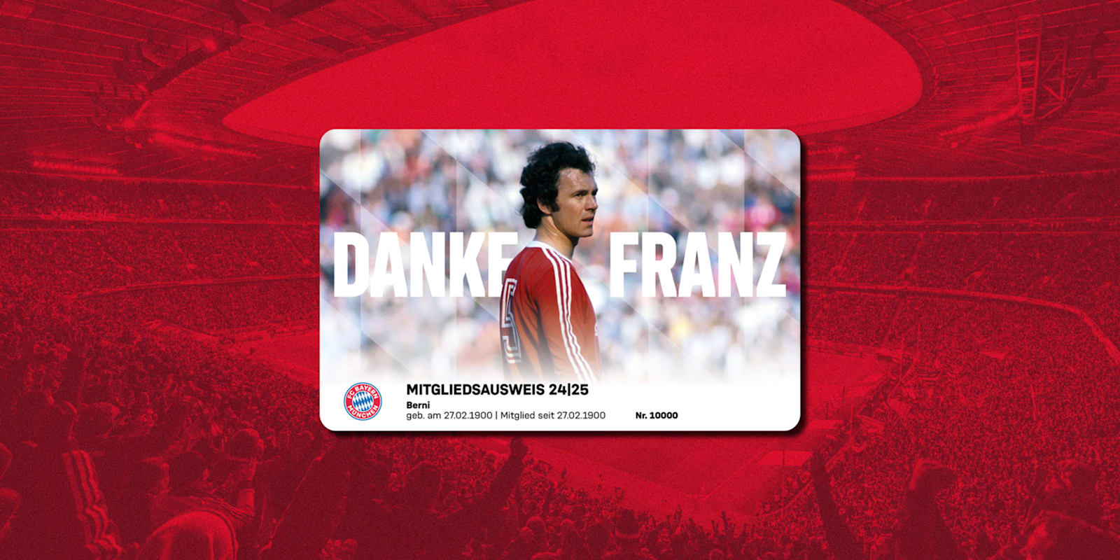 Motiv für FC Bayern-Mitgliedsausweis 2024/25 gewählt
