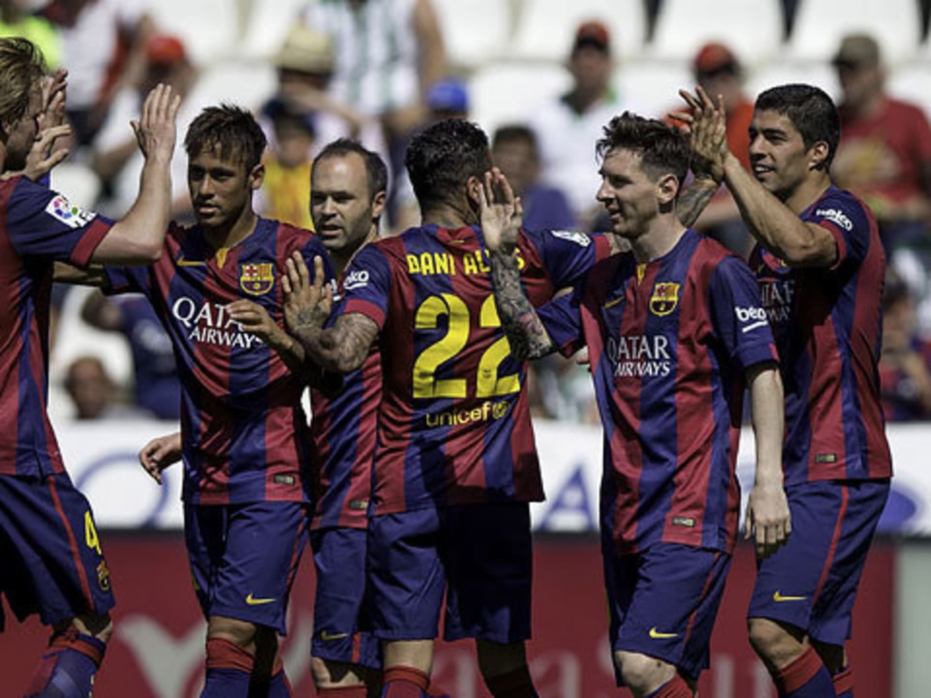 Iniesta Xavi Messi And Neymar