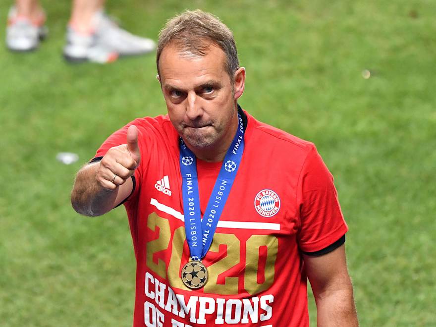 Hainer and Rummenigge congratulate Flick and Lewandowski