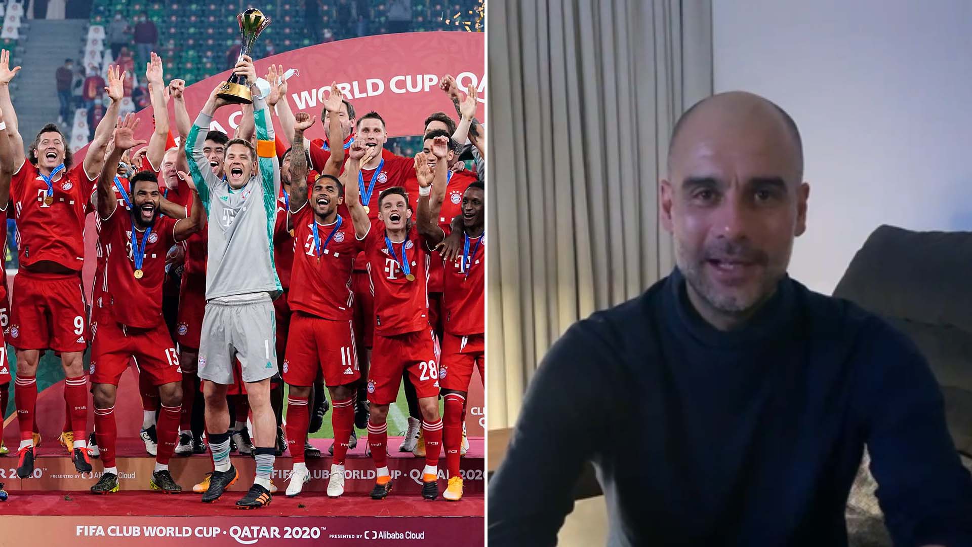 Video: Pep Guardiola gratuliert dem FC Bayern zum Titel bei der Klub-WM